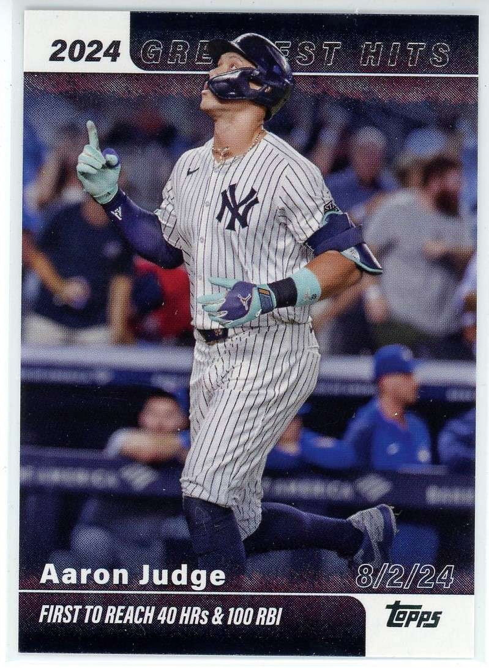 MLB 2025 Topps Series 1 Baseball Greatest Hits Aaron Judge GH-1 ...