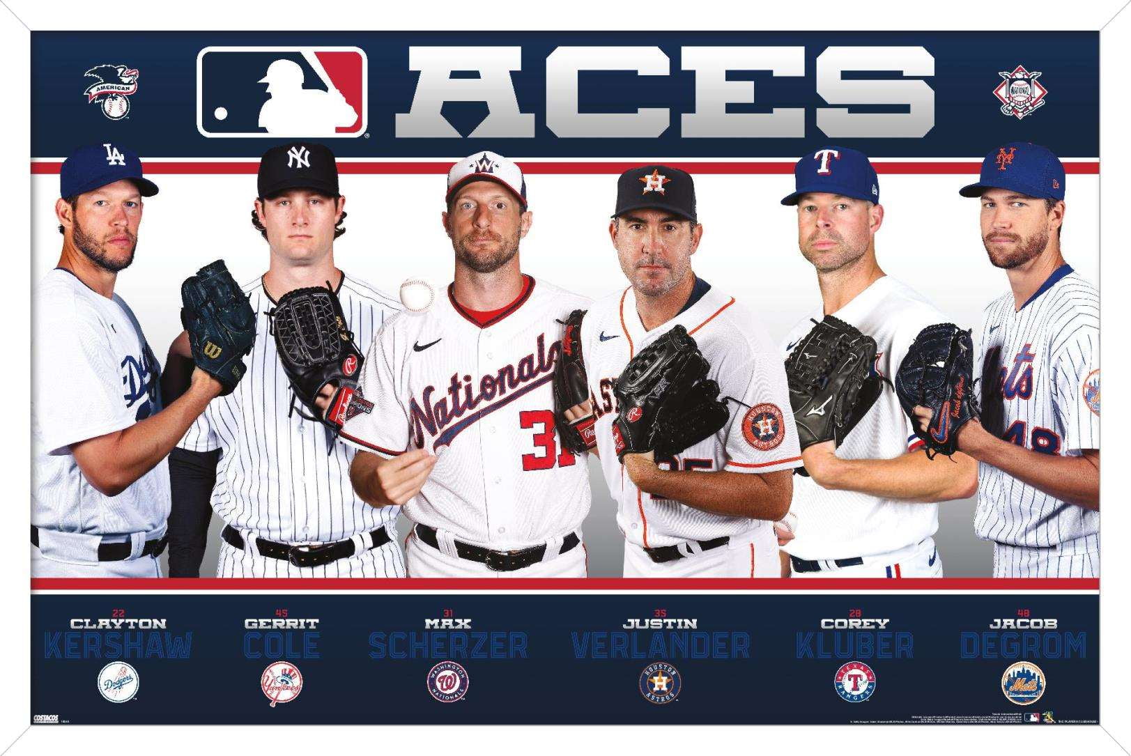 MLB - Ace Pitchers 20 Wall Poster, 14.725" x 22.375", Framed - Walmart.com