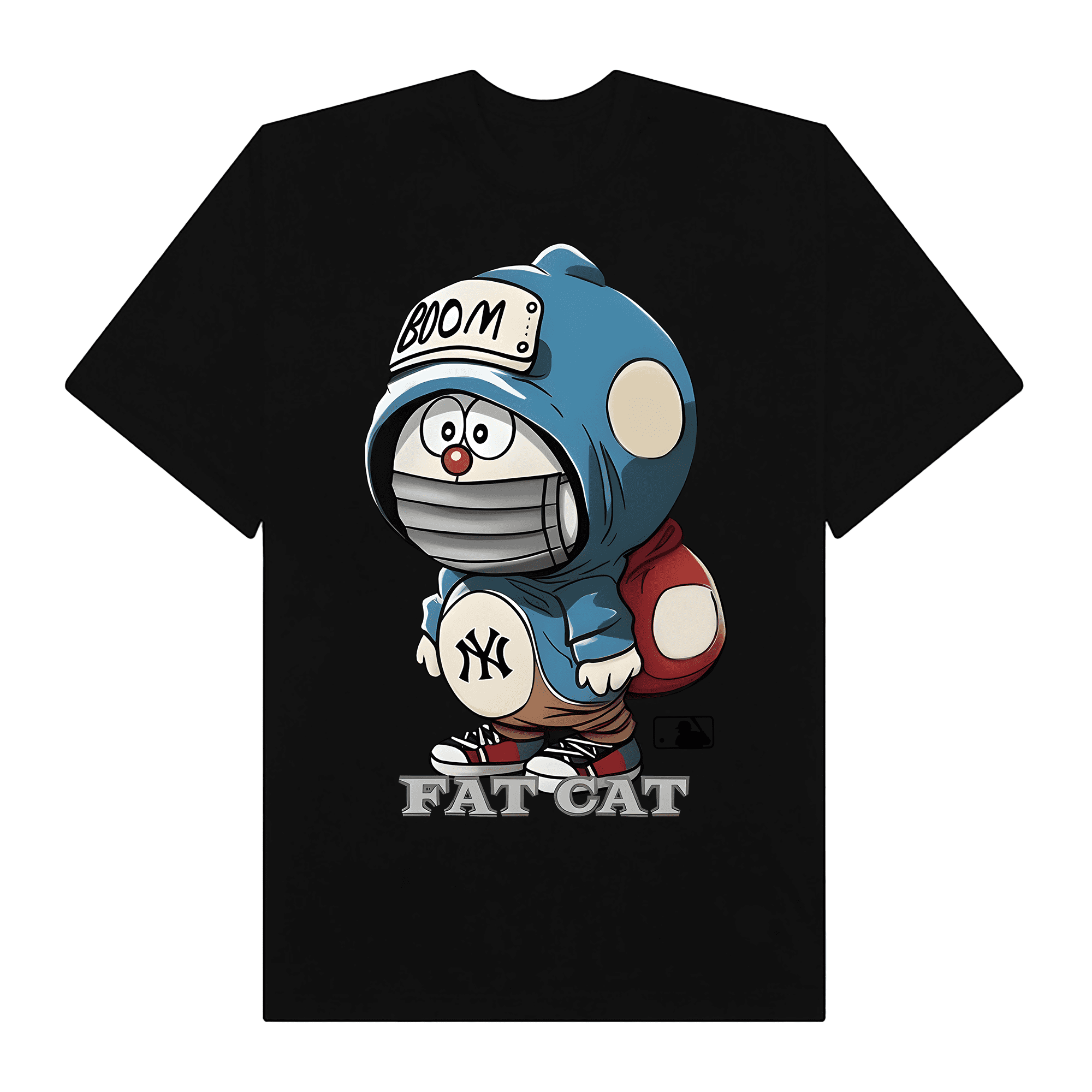 MLB Anime Doraemon Fat Cat T-Shirt - Walmart.com