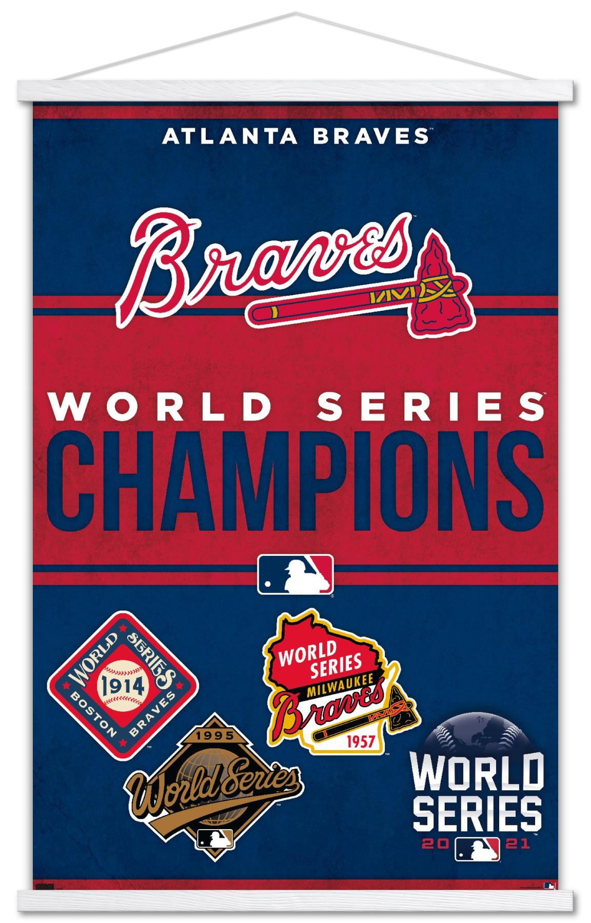 MLB Atlanta Braves - Champions 23 Wall Poster with Magnetic Frame, 22. ...