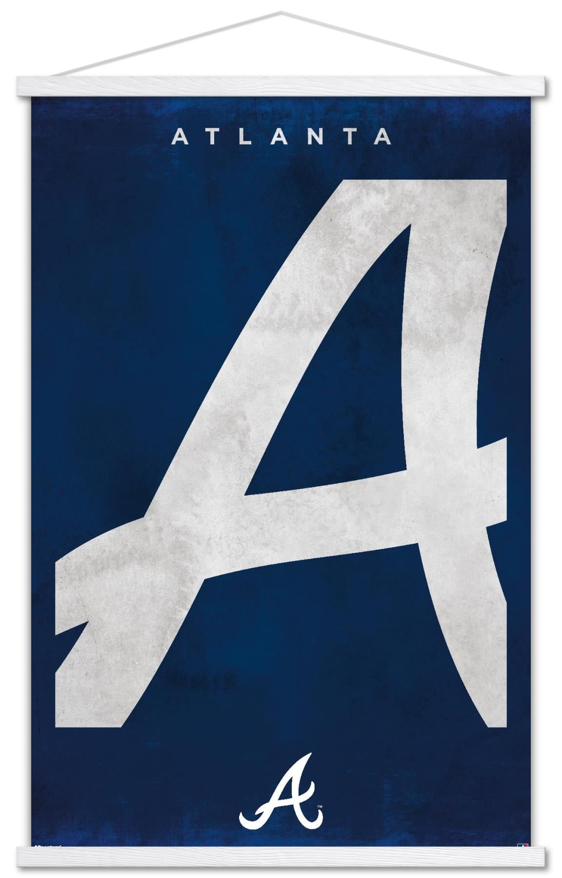 MLB Atlanta Braves - Logo 25 Wall Poster with Magnetic Frame, 22.375" x ...
