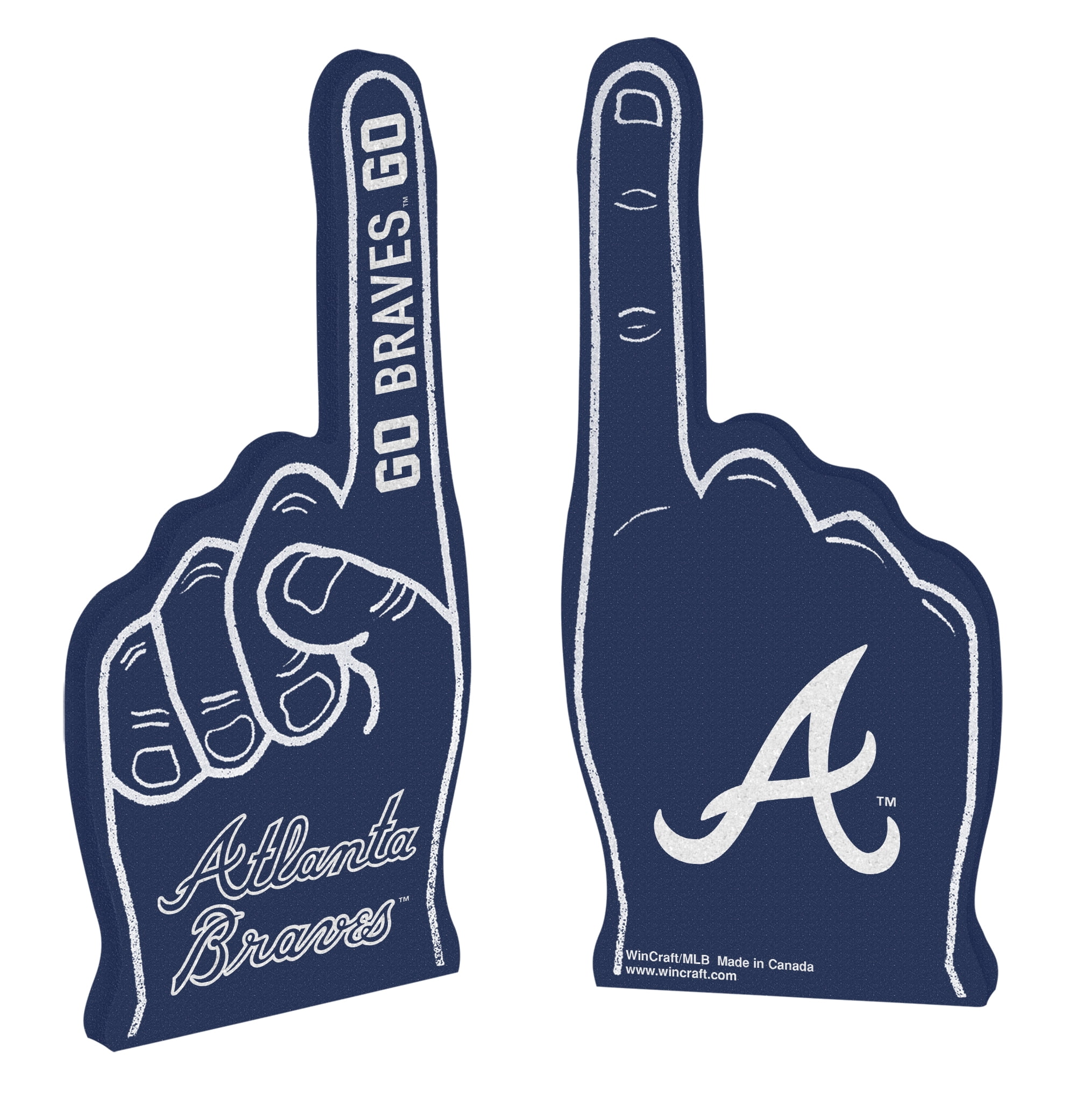 MLB Atlanta Braves Team 19" Foam Finger - Walmart.com