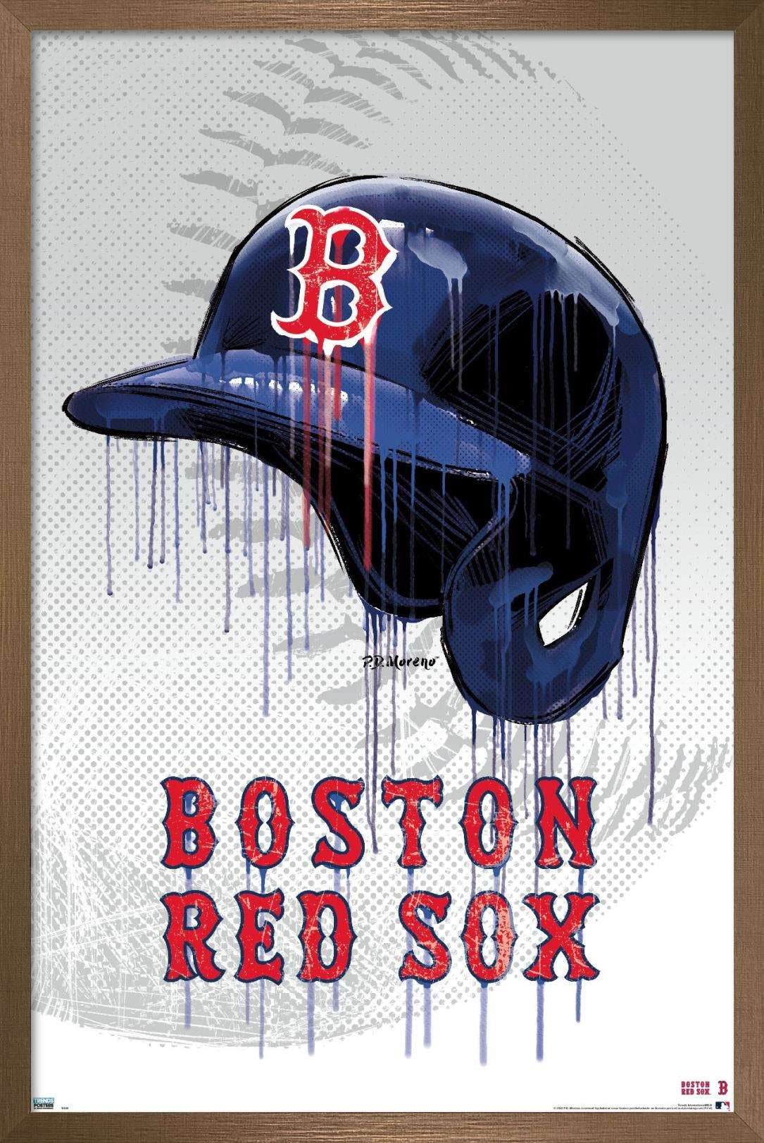 MLB Boston Red Sox - Drip Helmet 20 Wall Poster, 14.725" x 22.375 ...