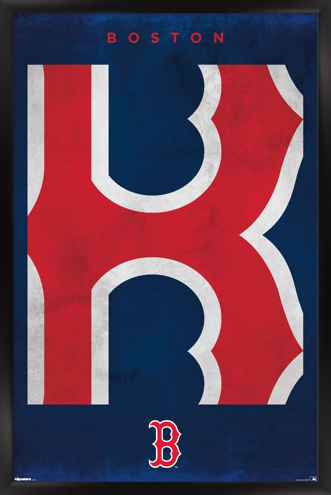 MLB Boston Red Sox - Logo 25 Wall Poster, 14.725" x 22.375" Framed - Walmart.com
