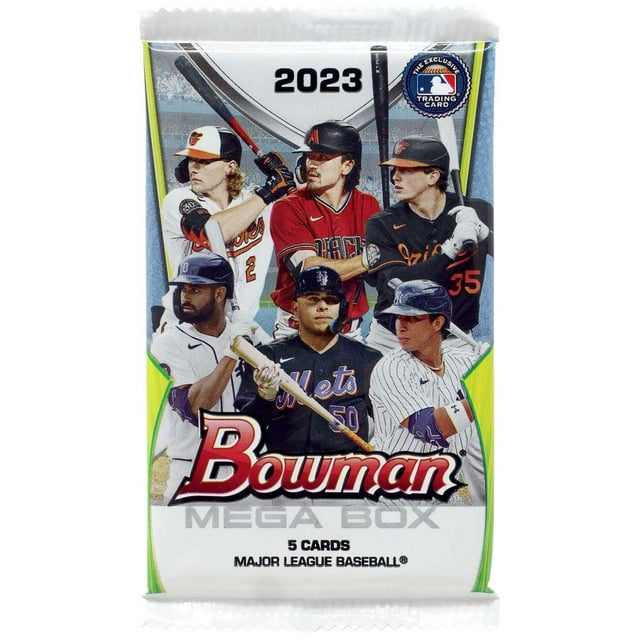 MLB Bowman 2023 Baseball Trading Card MEGA Box Pack (5 Cards) - Walmart.com