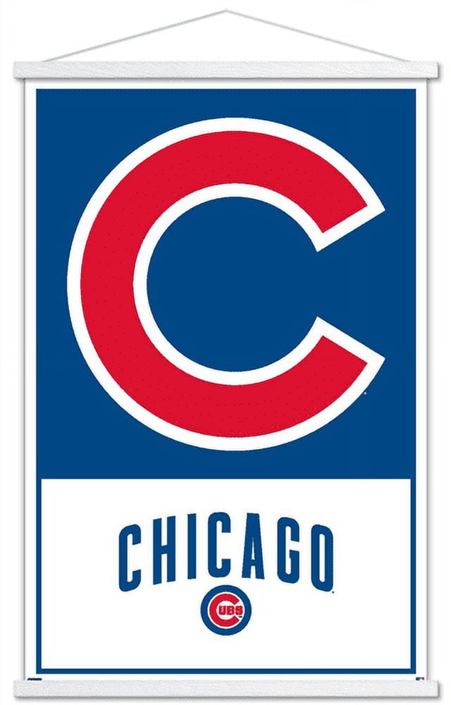 MLB Chicago Cubs - Logo 22 Wall Poster with Magnetic Frame, 22.375" x ...