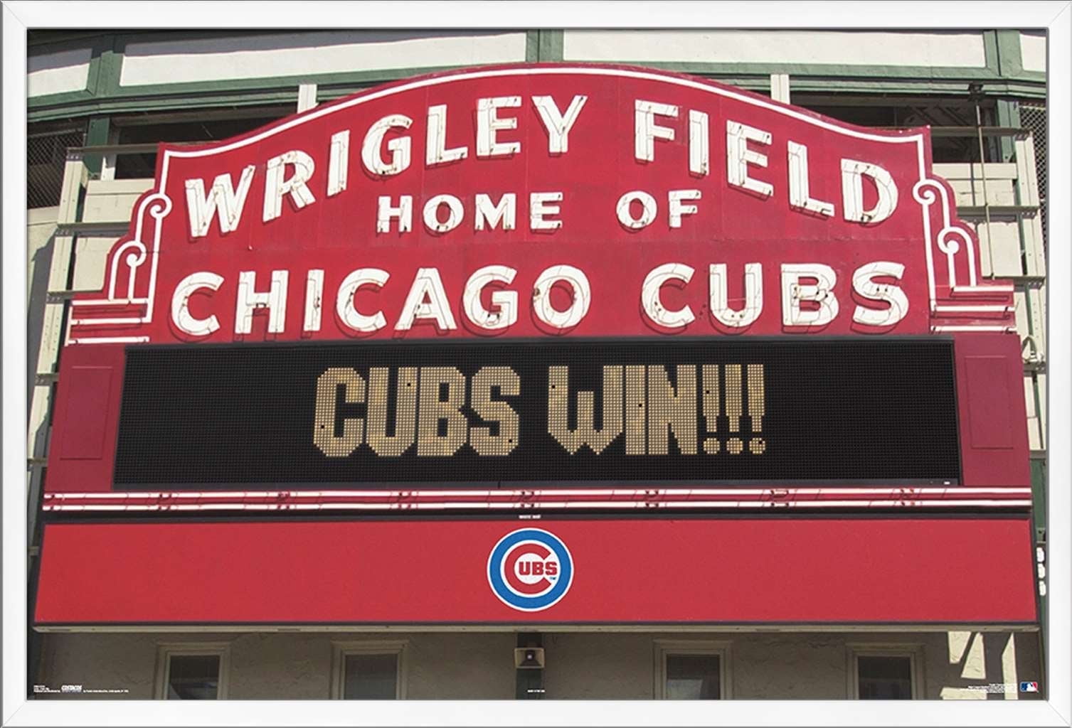 MLB Chicago Cubs - Win Wall Poster, 22.375" x 34" Framed - Walmart.com