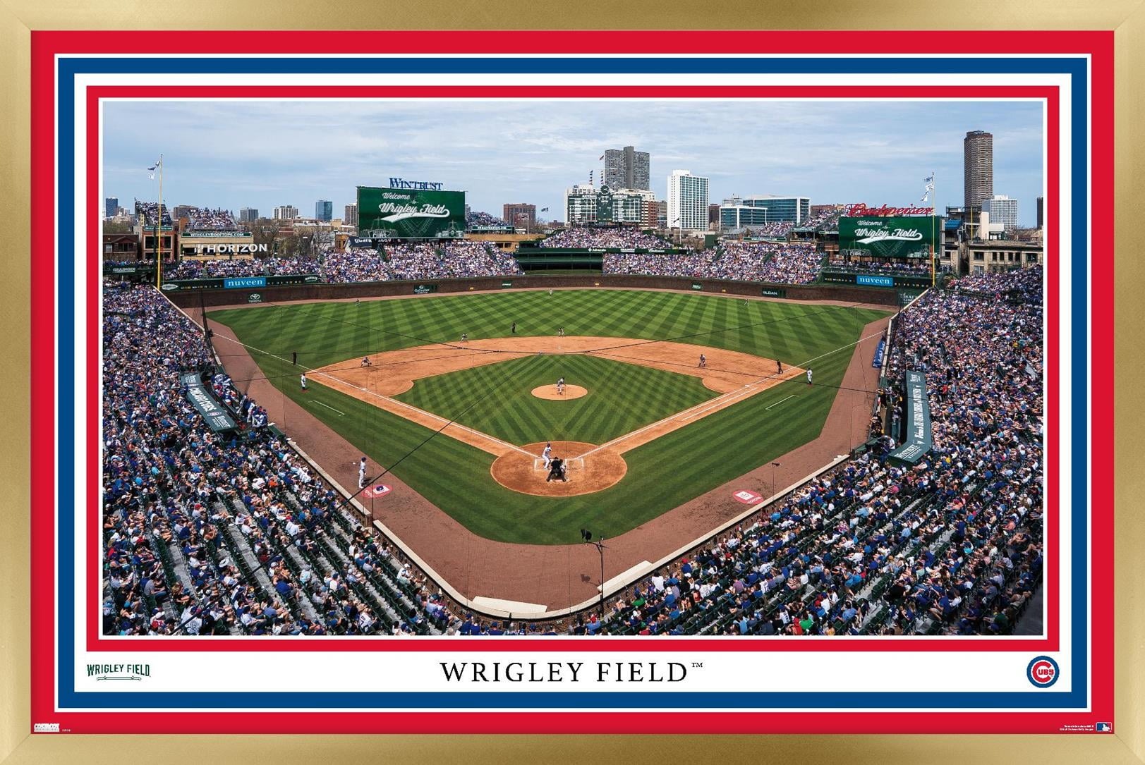 MLB Chicago Cubs - Wrigley Field 22 Wall Poster, 14.725" x 22.375 ...