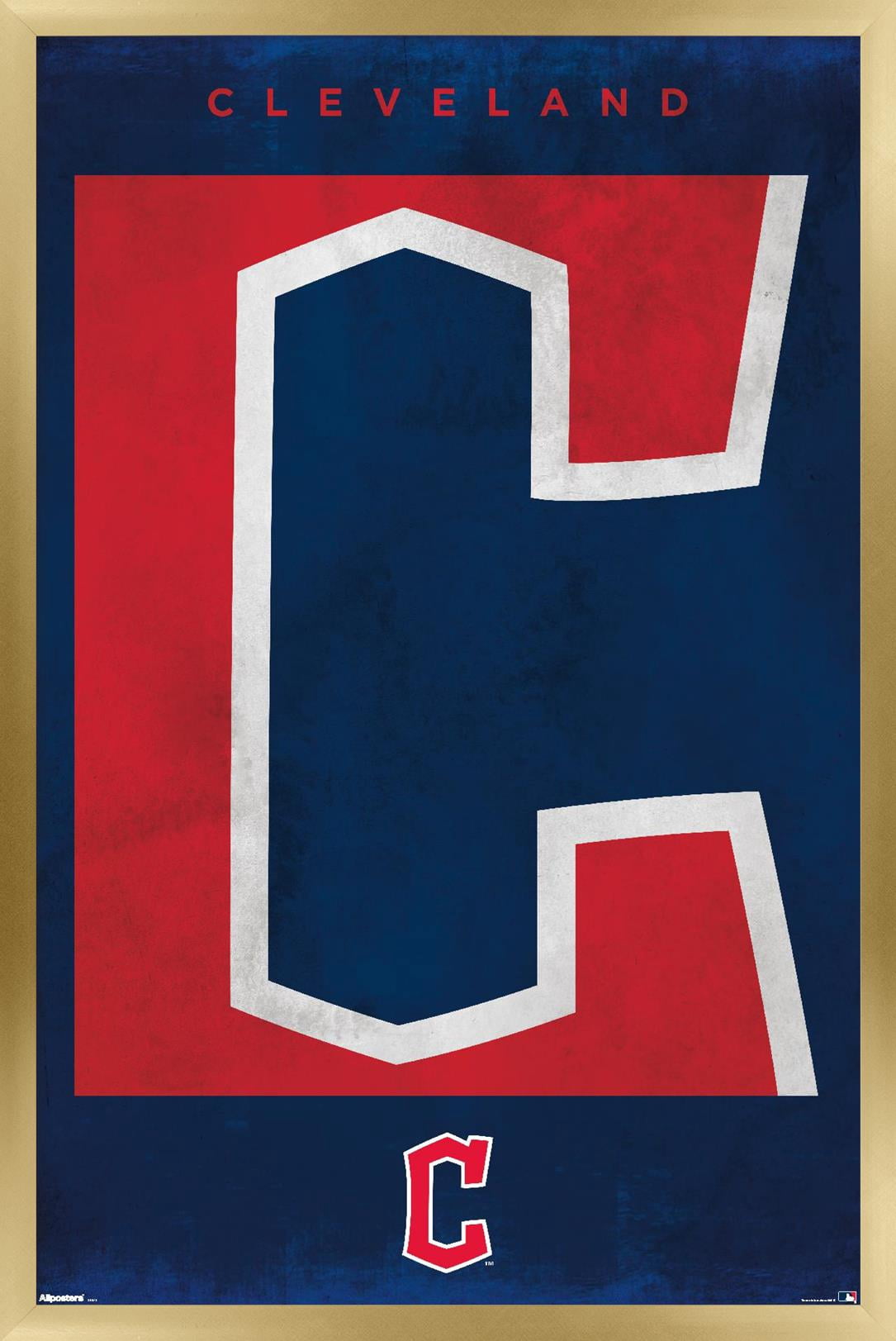 MLB Cleveland Guardians - Logo 25 Wall Poster, 14.725" x 22.375" Framed ...