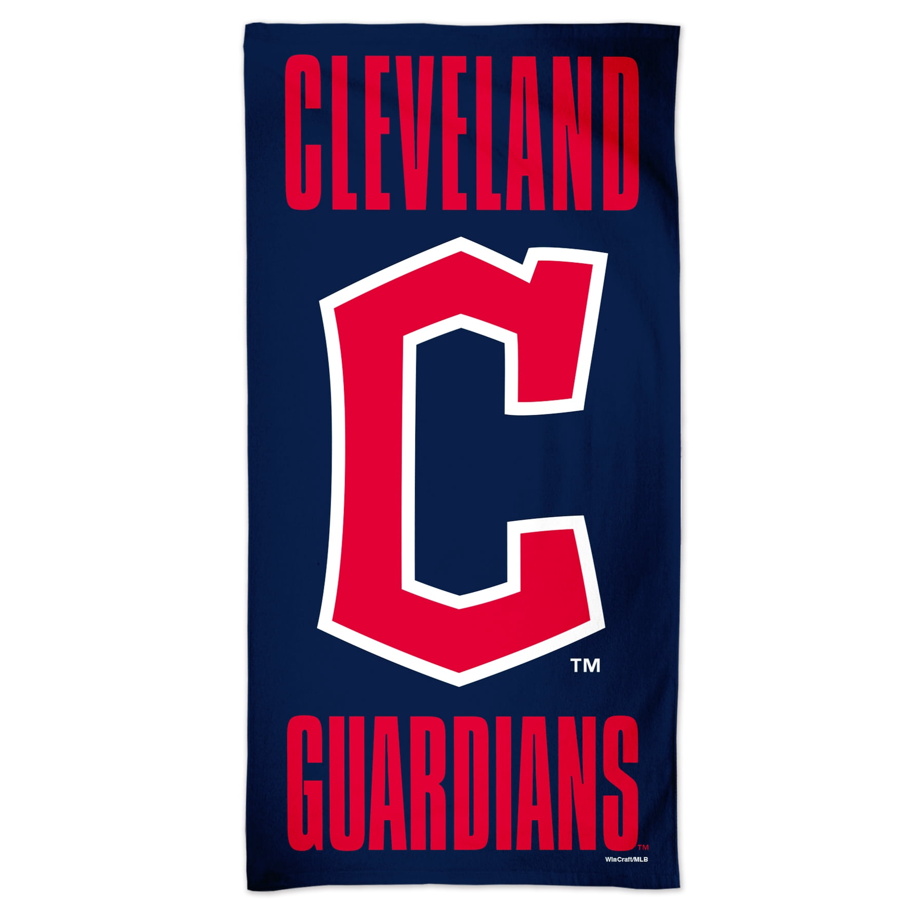 WinCraft MLB Cleveland Guardians 30 x 60 Cotton Velour Terry Beach ...
