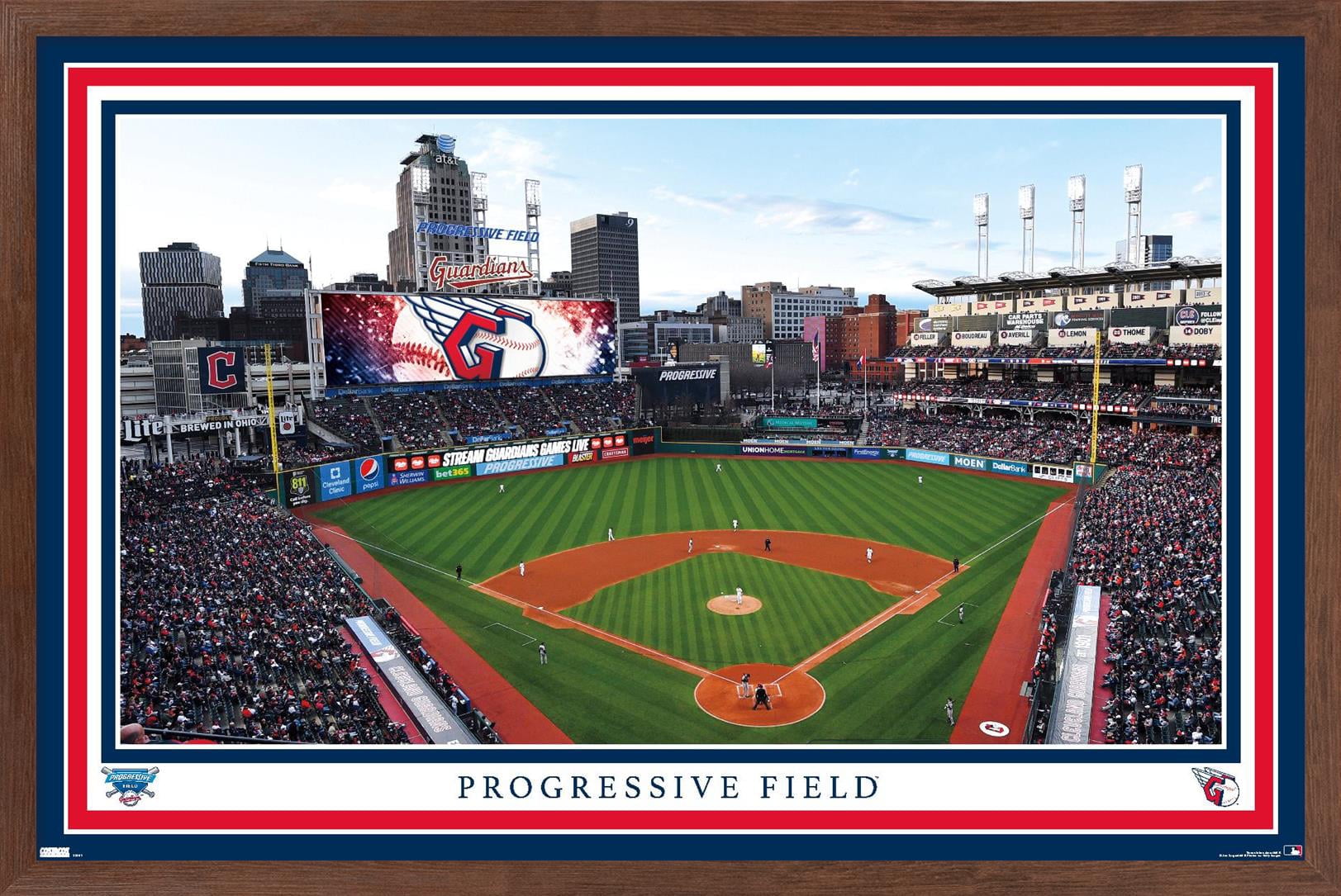 MLB Cleveland Guardians - Progressive Field 22 Wall Poster, 22.375" x ...
