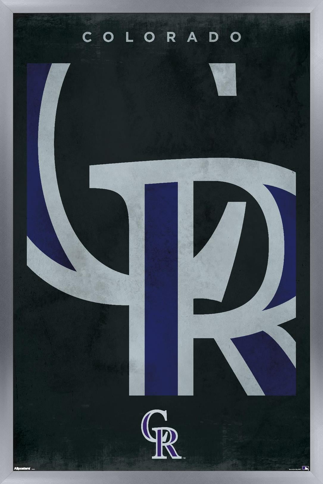 MLB Colorado Rockies - Logo 25 Wall Poster, 14.725" x 22.375" Framed - Walmart.com