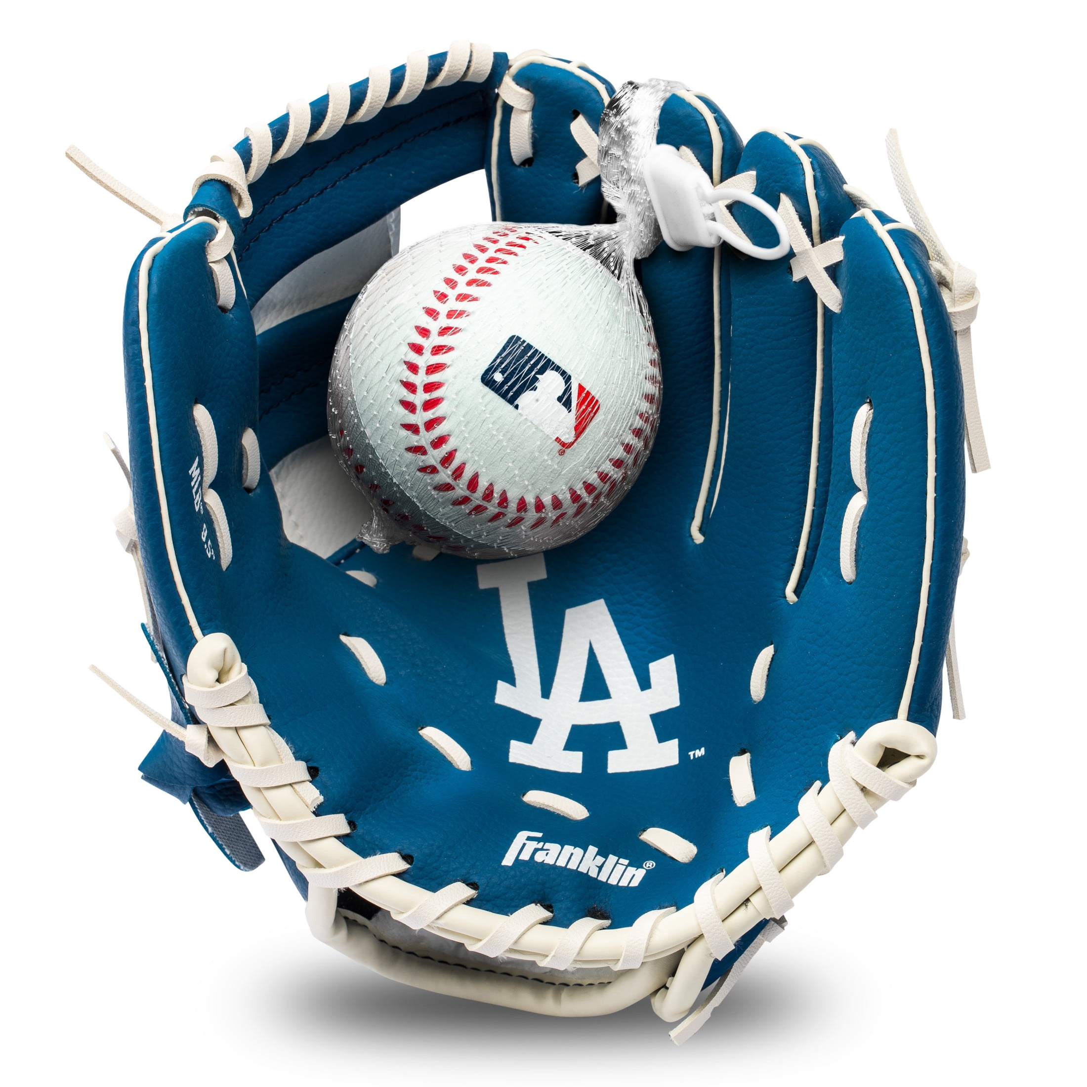 Franklin Sports MLB Youth Tee ball Glove and Ball Set - Kids Los ...