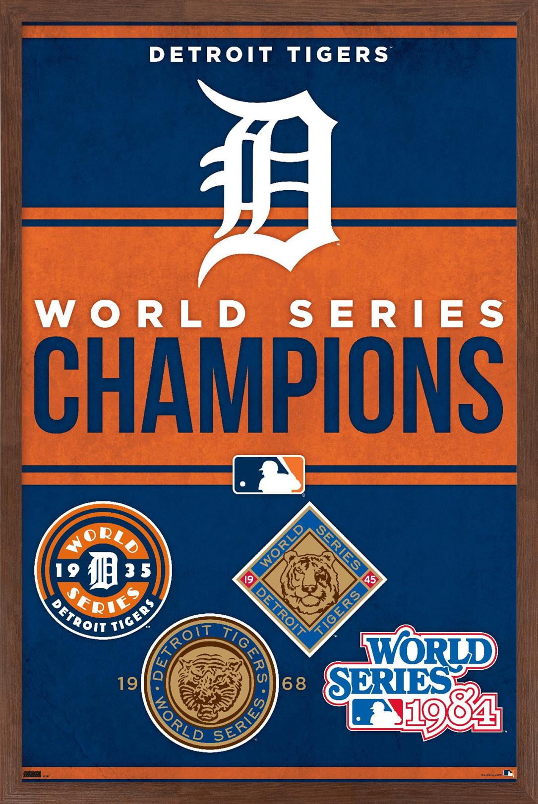 MLB Detroit Tigers - Champions 23 Wall Poster, 22.375" x 34" Framed ...