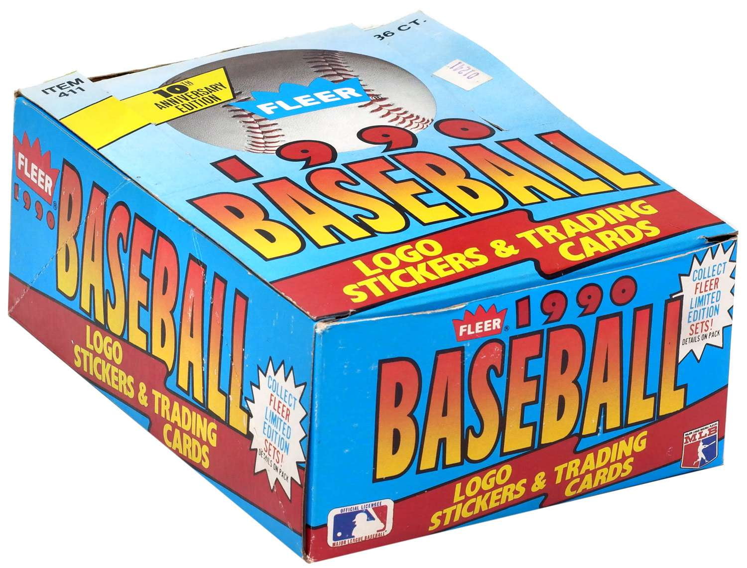 1990 Fleer Baseball Wax Box - Walmart.com