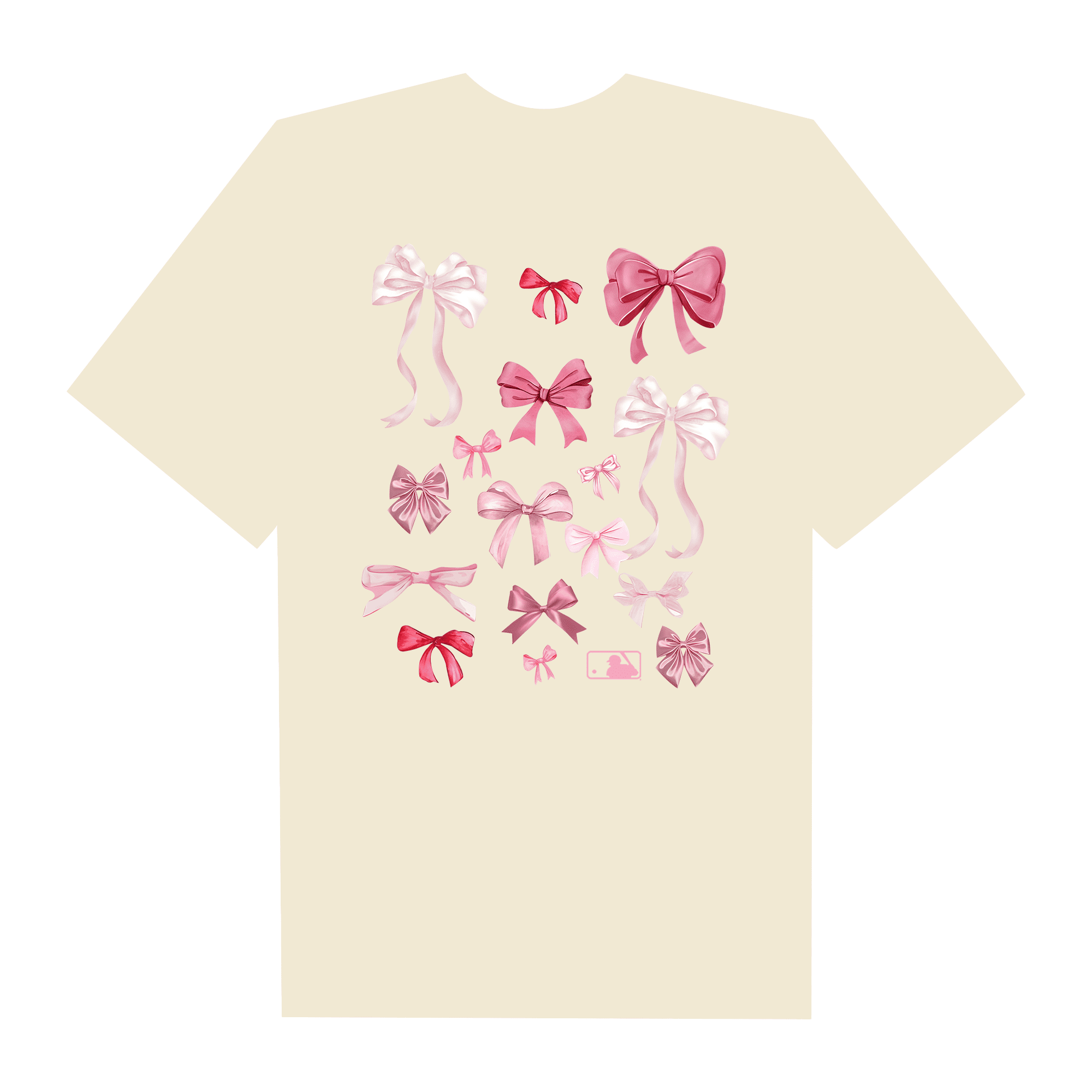 MLB Floral Pink Ribbon Y2K T-Shirt - Walmart.com