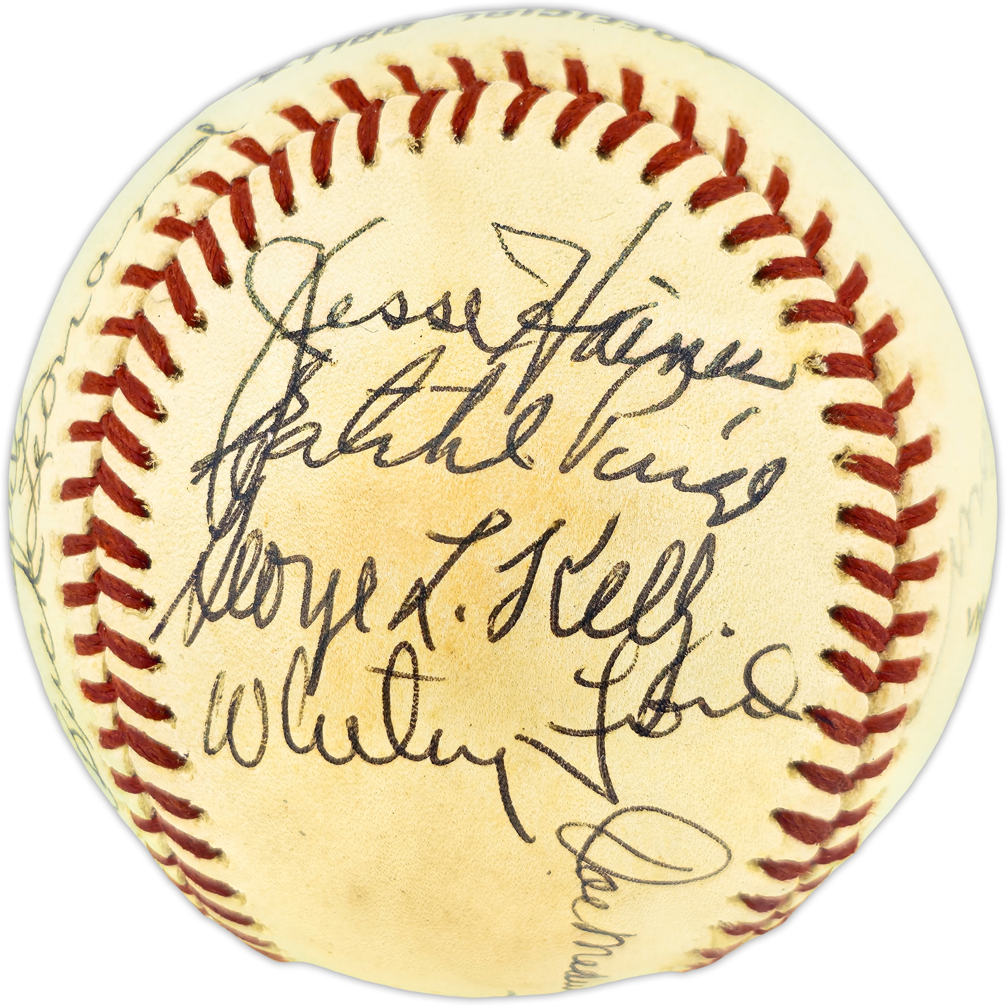 MLB Hall of Famers Club Autographed Official NL Baseball With 15 ...