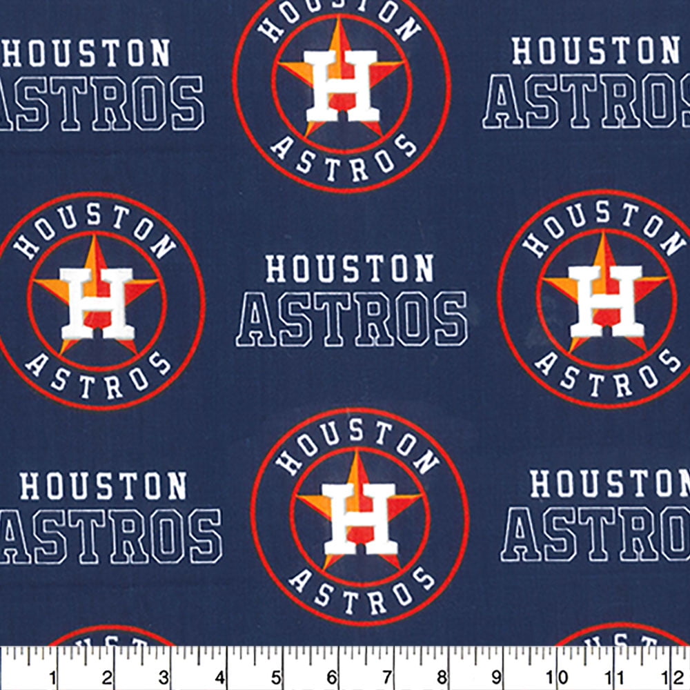 MLB Houston Astros 58" 100% Cotton Sports Logo Craft Fabric By the Yard, Multi-color - Walmart.com