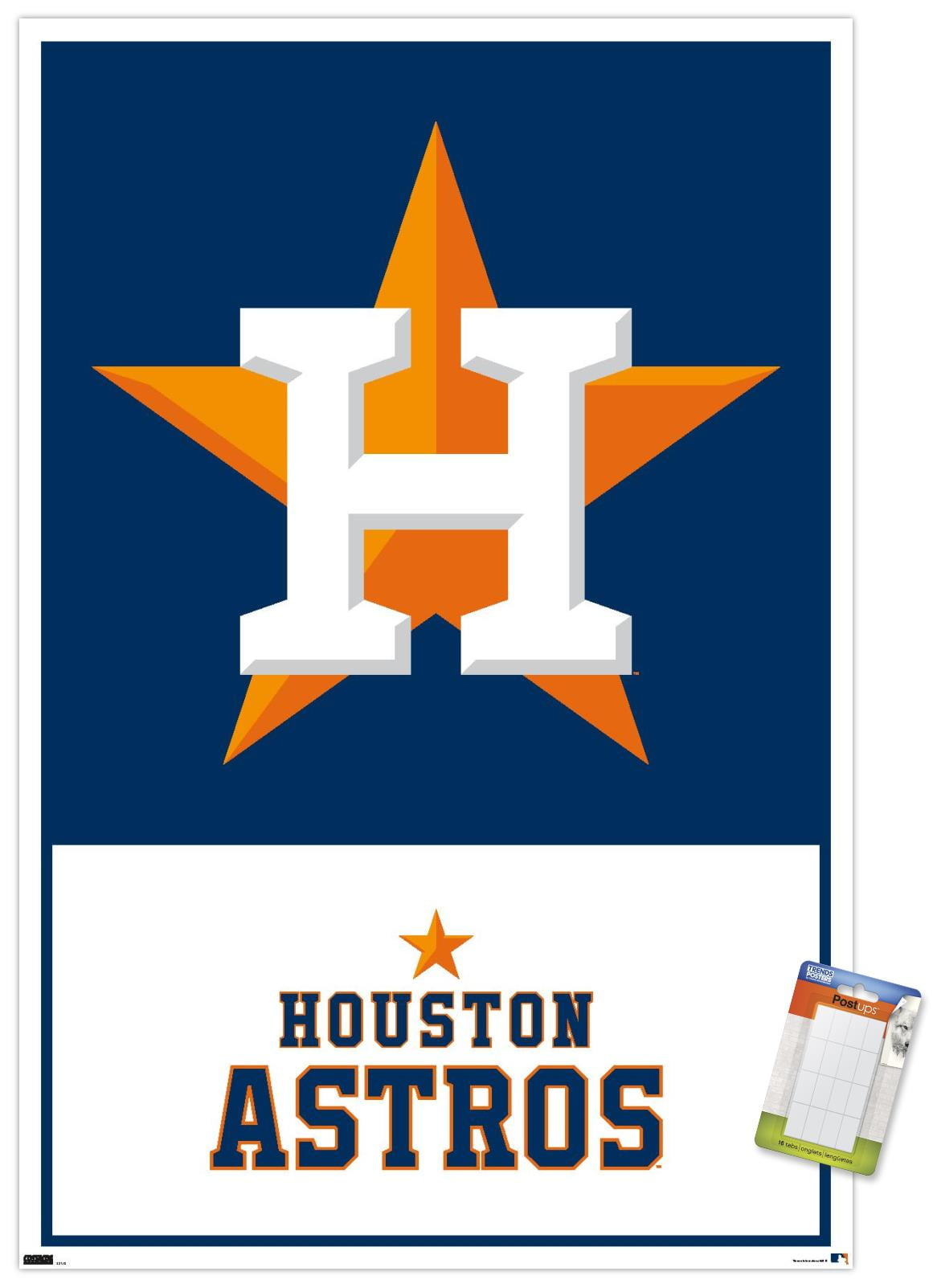 MLB Houston Astros - Logo 22 Wall Poster, 14.725" x 22.375" - Walmart.com
