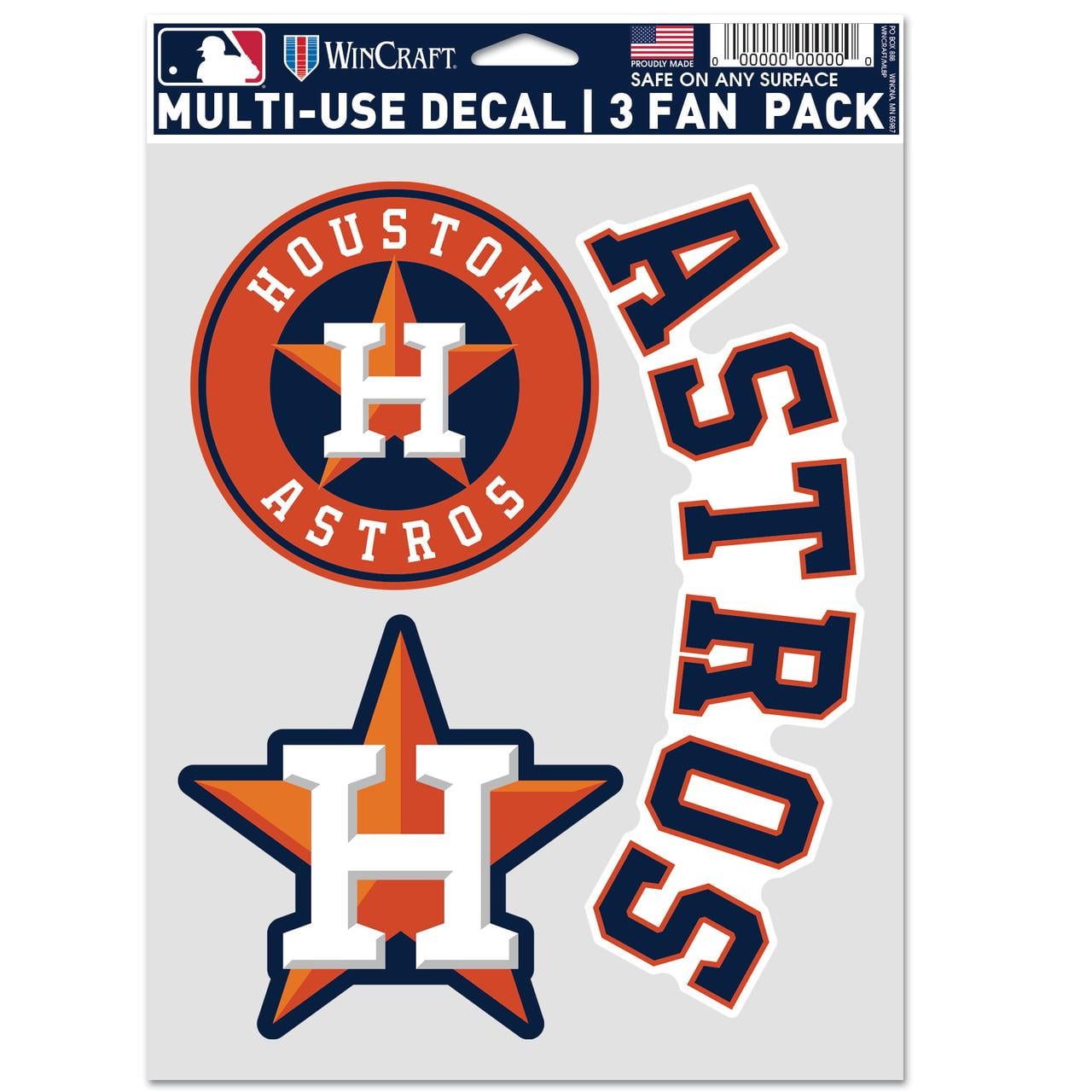MLB Houston Astros Prime 5" x 7.75" Triple Decal - Walmart.com