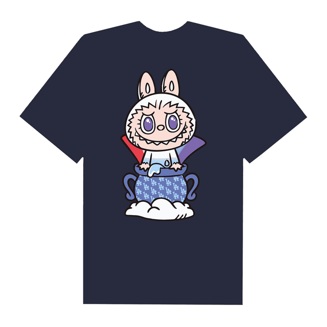 Mlb Labubu White Pot La T Shirt