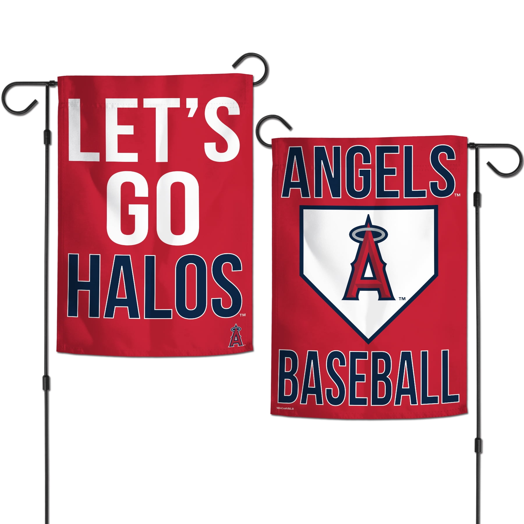 MLB Los Angeles Angels Prime 12 x 18 Garden Flag - Double Sided ...