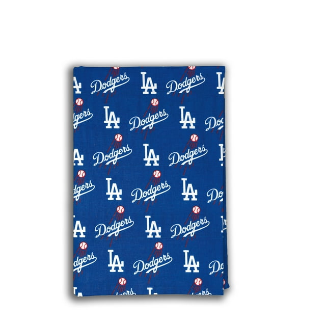 MLB Los Angeles Dodgers 100% Cotton Team Logo Fabric, 58" x 2 Yards ...