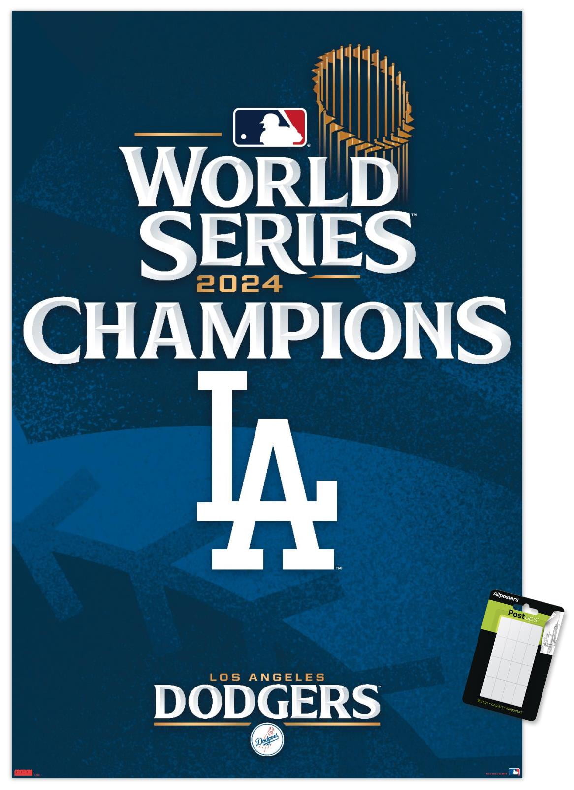 MLB Los Angeles Dodgers - 2024 World Series Team Logo Wall Poster, 14.725" x 22.375" - Walmart.com