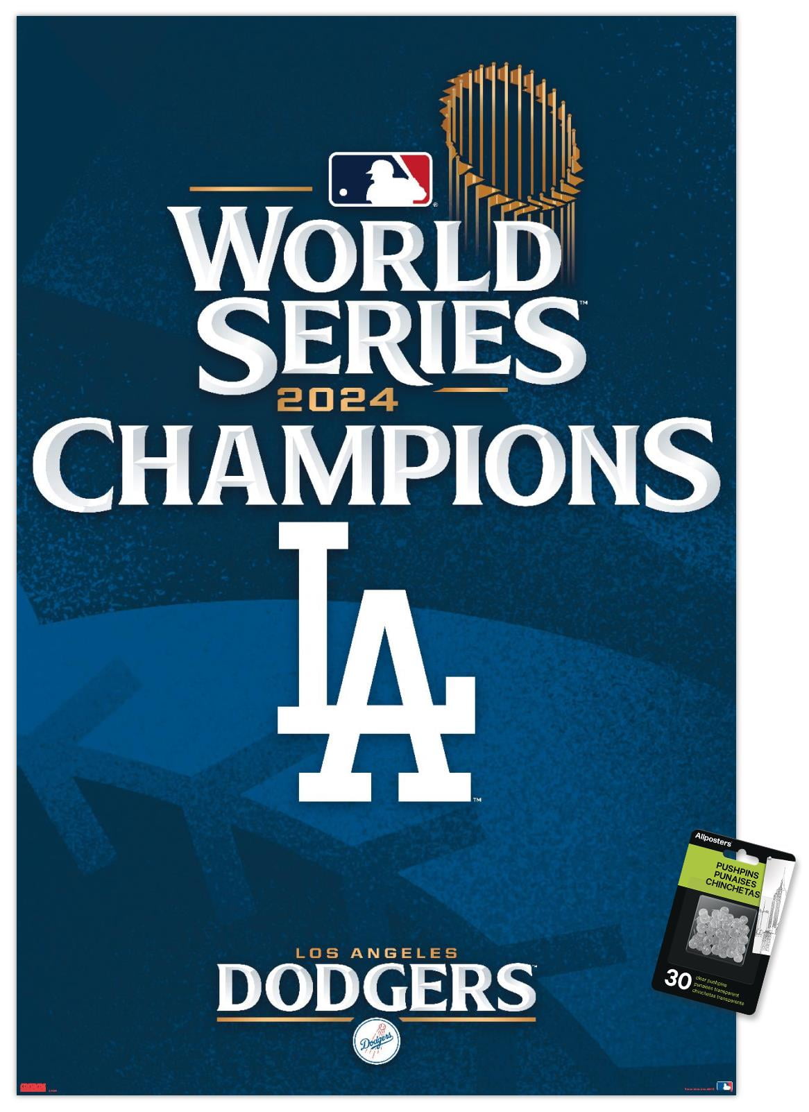 MLB Los Angeles Dodgers - 2024 World Series Team Logo Wall Poster with ...