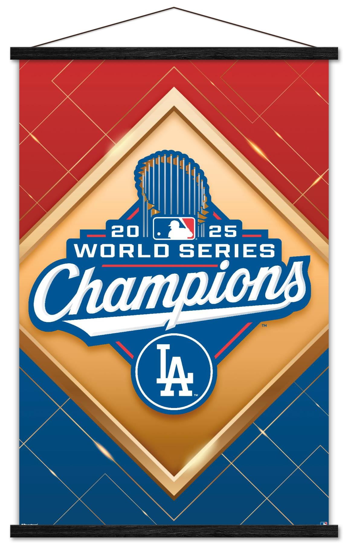 MLB Los Angeles Dodgers - 2025 World Series Team Logo Wall Poster with ...