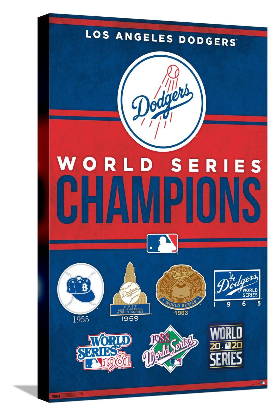 MLB Los Angeles Dodgers - Champions 23 Canvas Wall Poster, 14.725" x 22.375" - Walmart.com