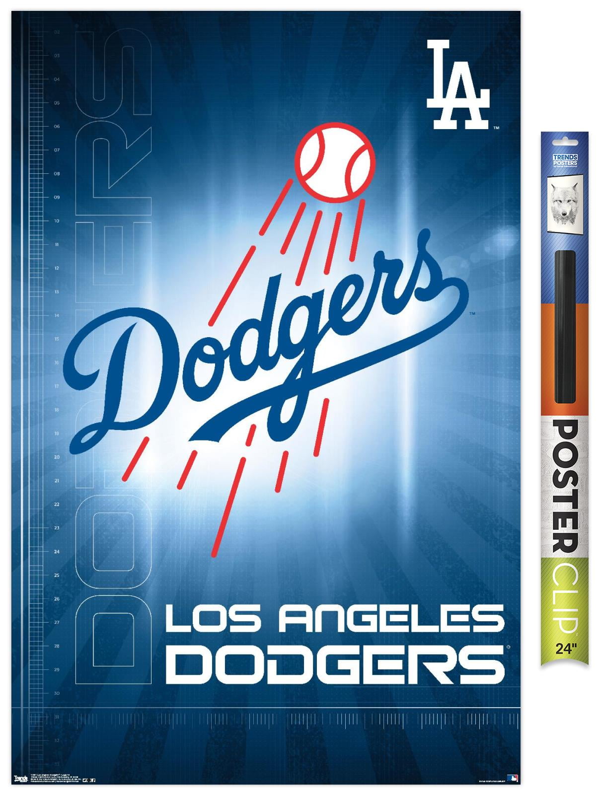 MLB Los Angeles Dodgers - Logo 16 Wall Poster, 22.375" x 34" - Walmart.com