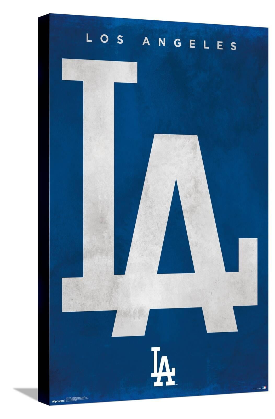 MLB Los Angeles Dodgers - Logo 25 Canvas Wall Poster, 14.725" x 22.375 ...