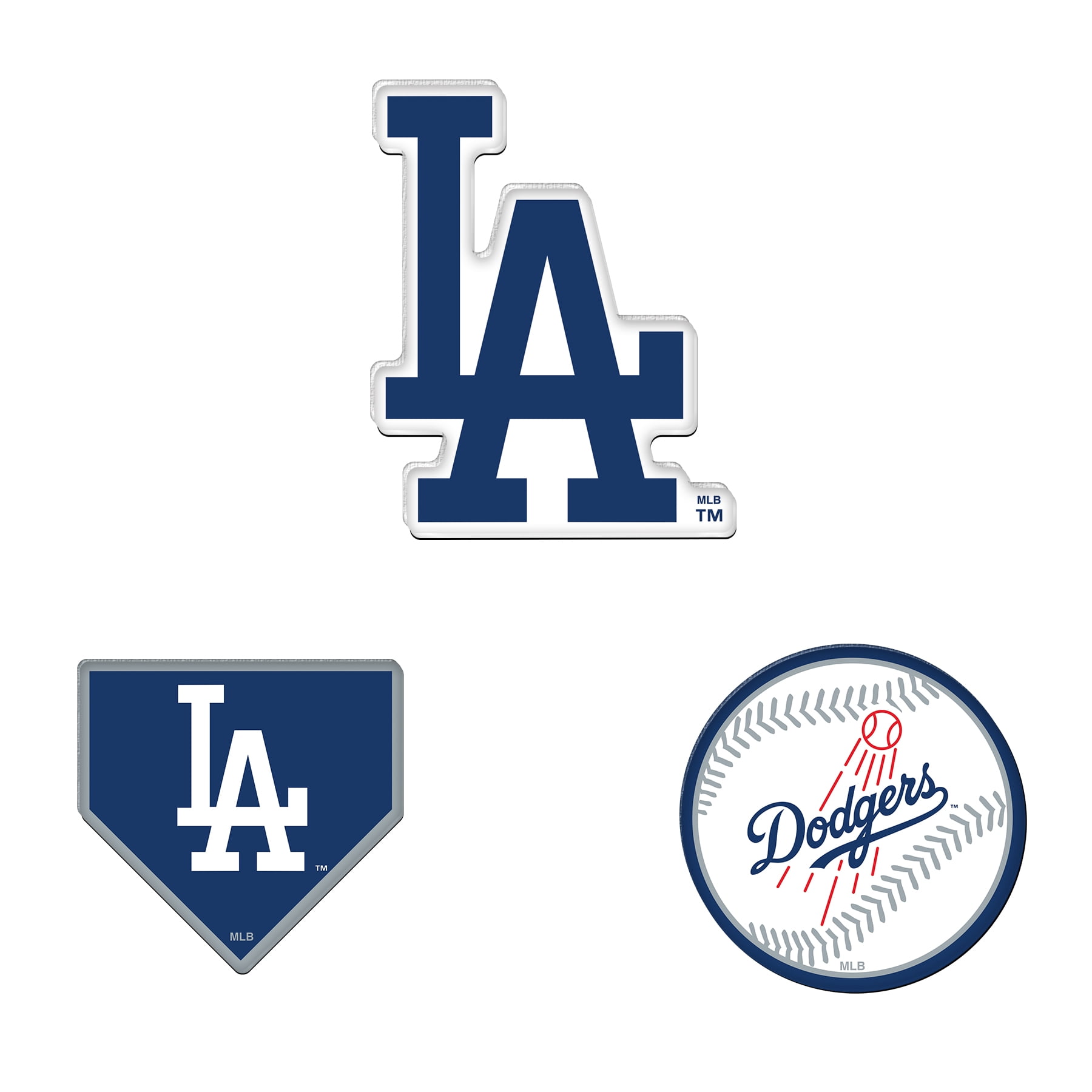 MLB Los Angeles Dodgers Team Perfect Cut Magnet 3 Pack - Walmart.com