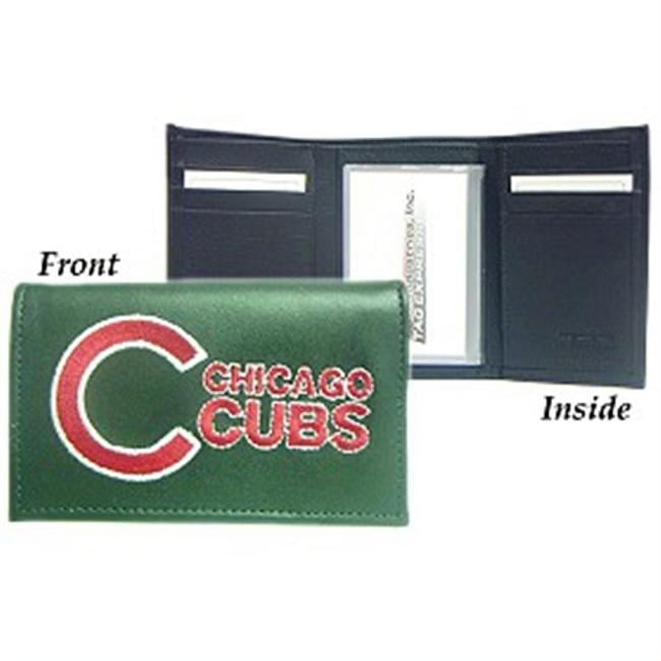 MLB - Men's Chicago Cubs Embroidered Trifold Wallet - Walmart.com