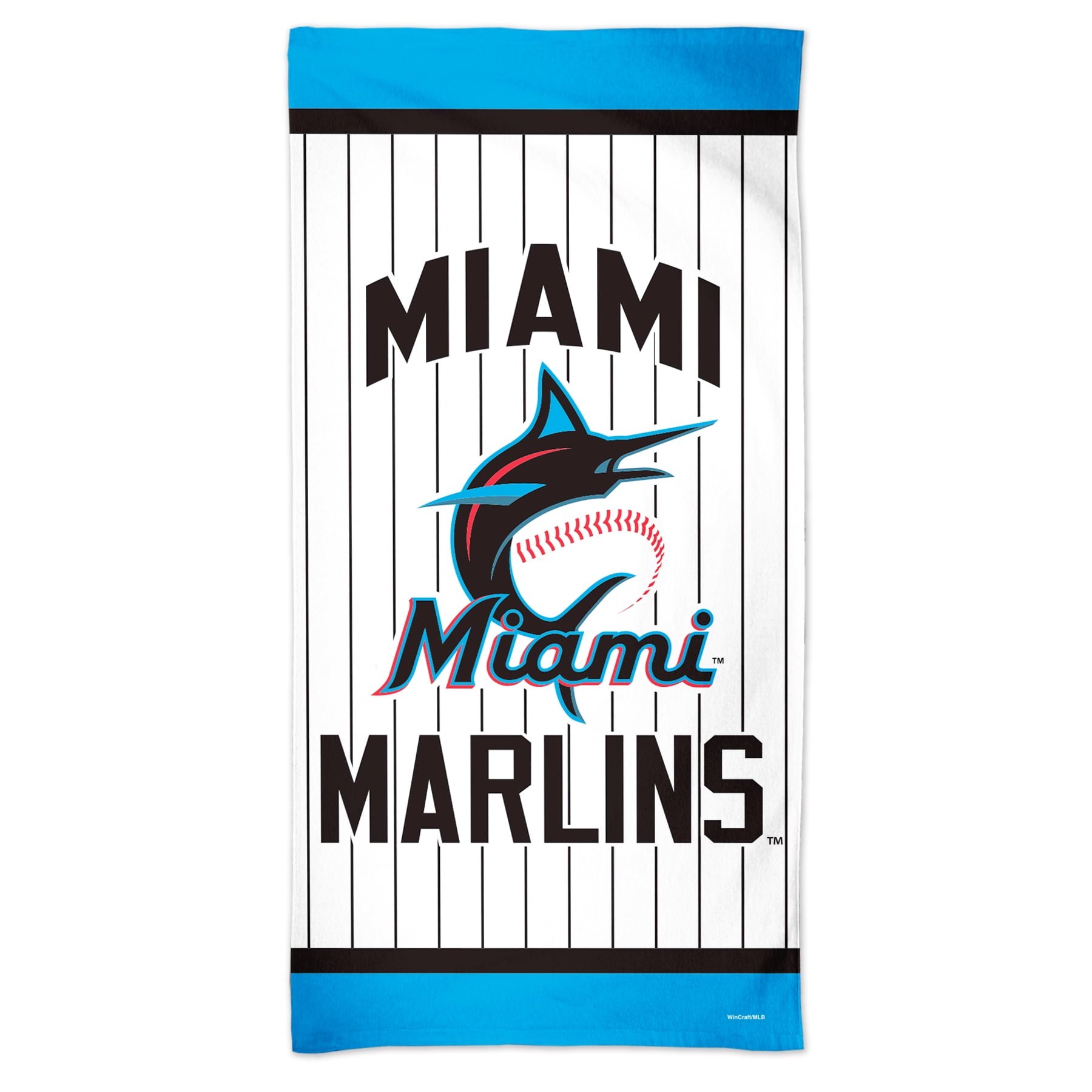 MLB Miami Marlins Alternate Team Graphics 30" x 60" Beach Towel ...