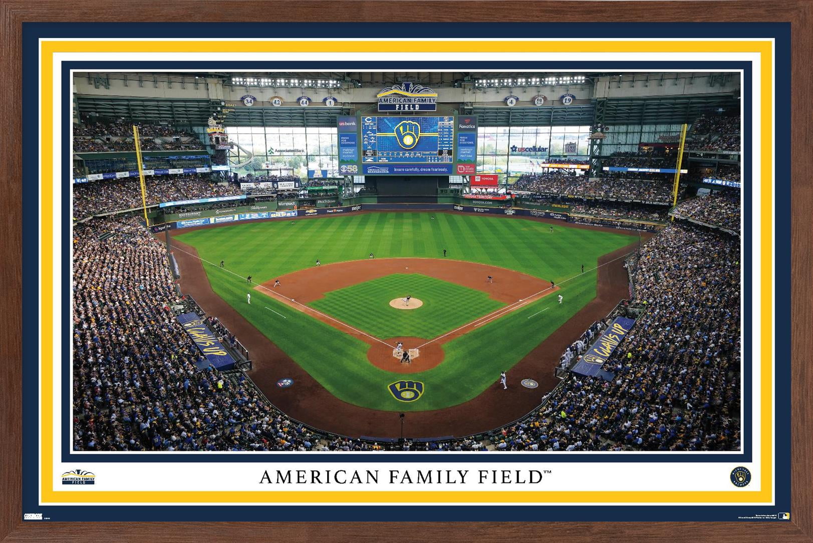 MLB Milwaukee Brewers - American Family Field 22 Wall Poster, 14.725" x ...
