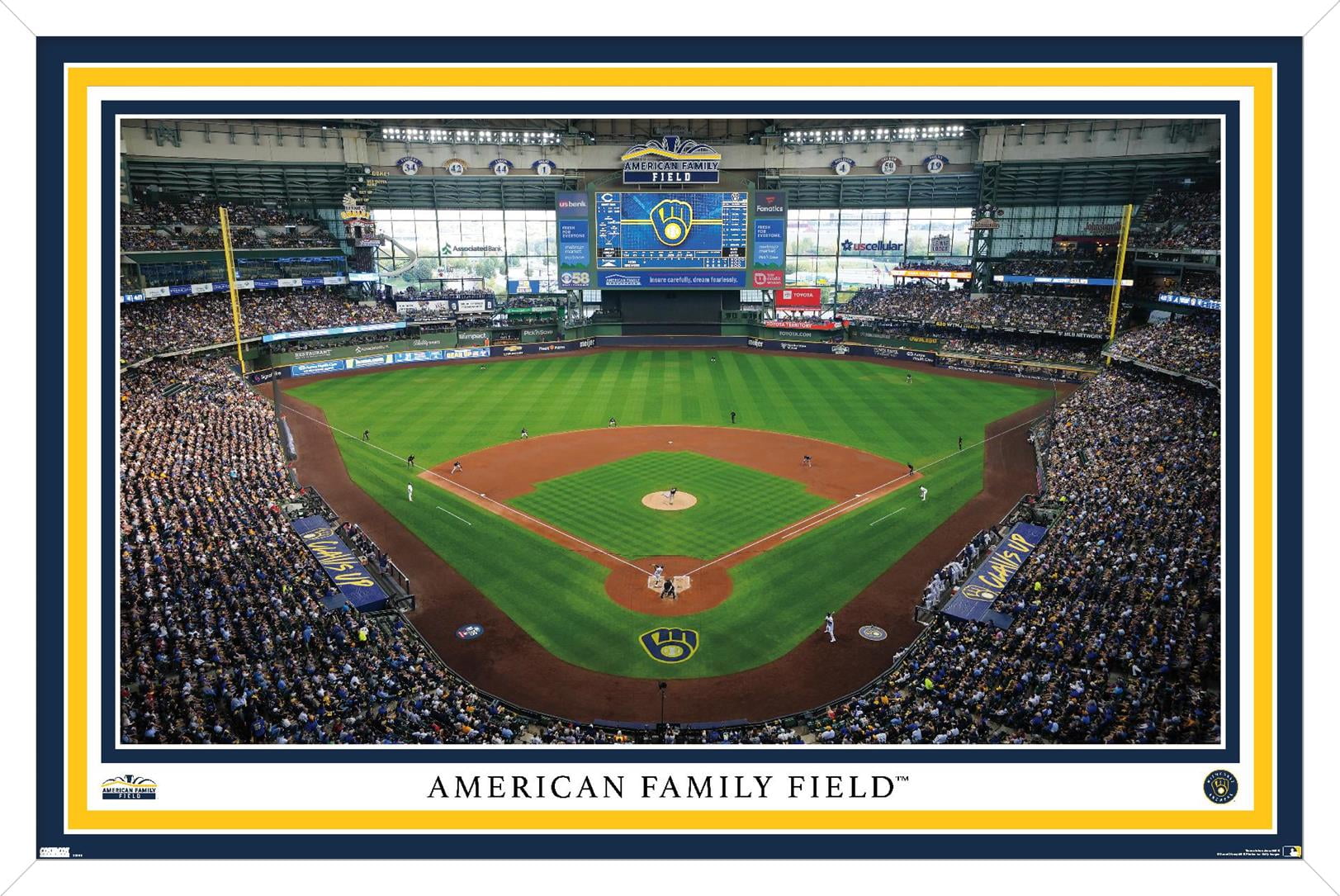 MLB Milwaukee Brewers - American Family Field 22 Wall Poster, 22.375