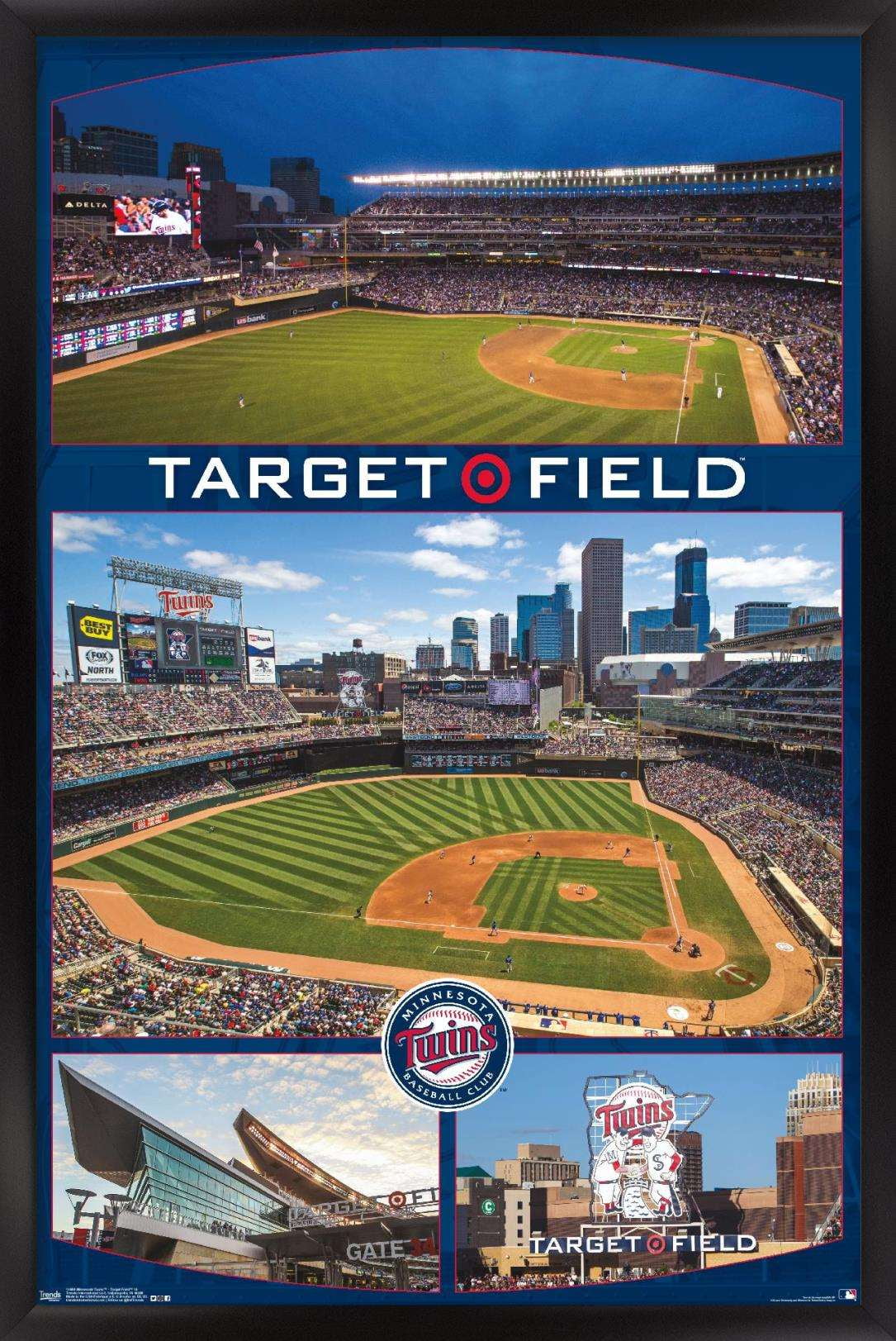 MLB Minnesota Twins - Target Field 16 Wall Poster, 14.725" x 22.375 ...