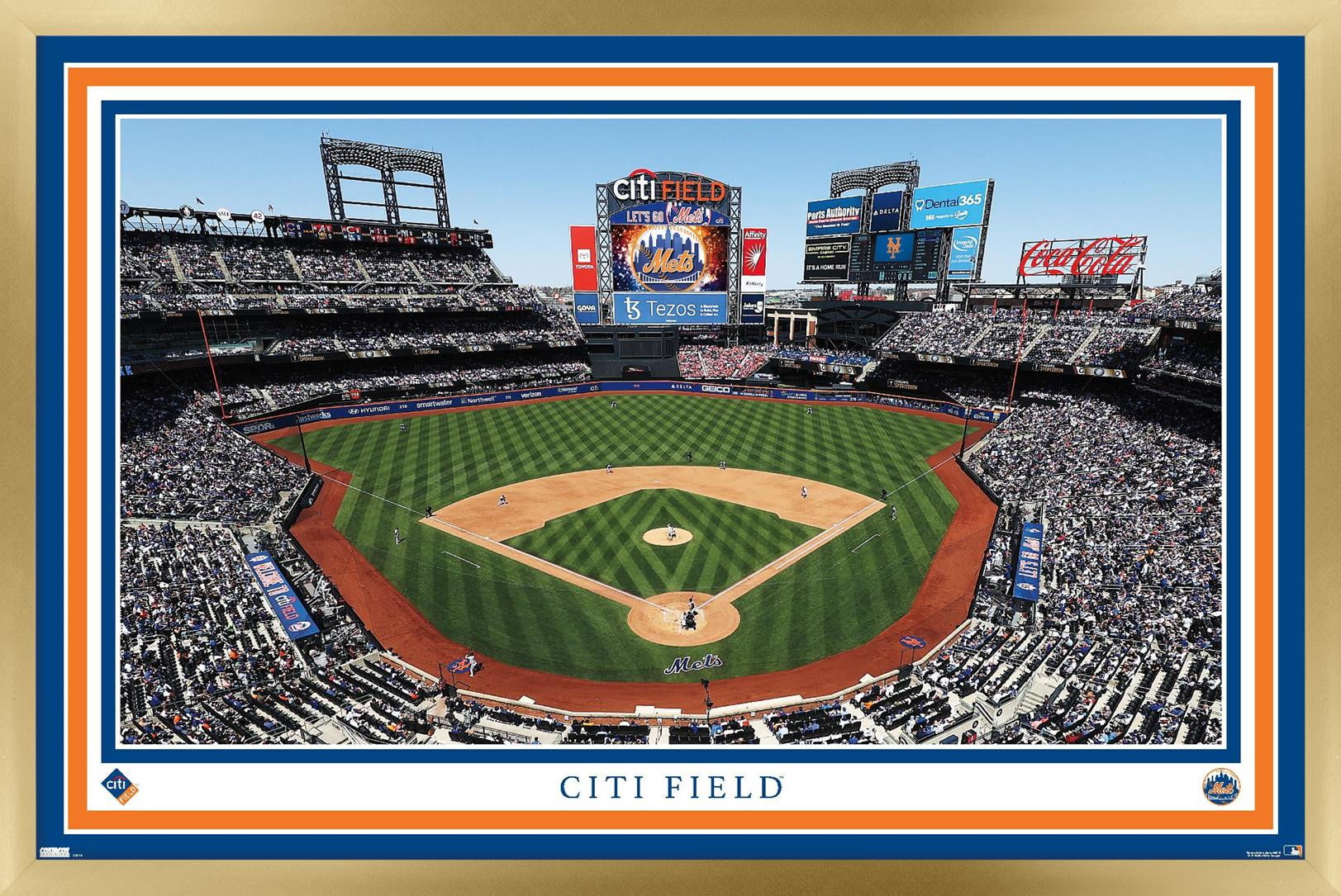MLB New York Mets - Citi Field 22 Wall Poster, 22.375" x 34" Framed ...