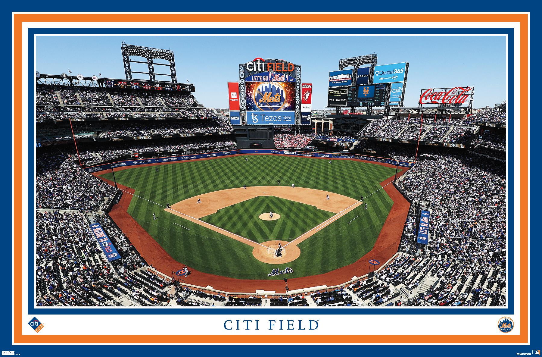 MLB New York Mets - Citi Field 22 Wall Poster, 22.375" x 34" - Walmart.com