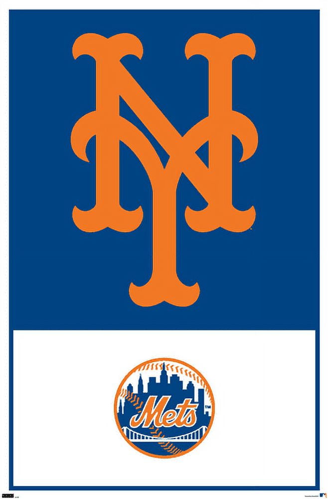 MLB New York Mets - Logo 22 Wall Poster, 22.375" x 34" - Walmart.com