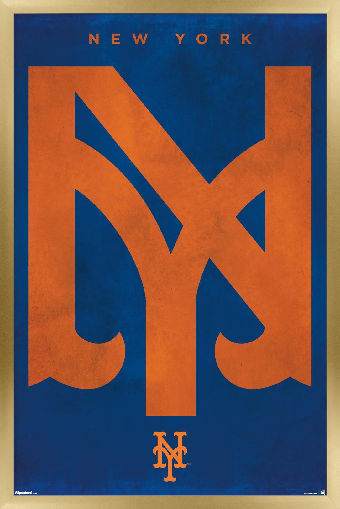 MLB New York Mets - Logo 25 Wall Poster, 22.375" x 34" Framed - Walmart.com