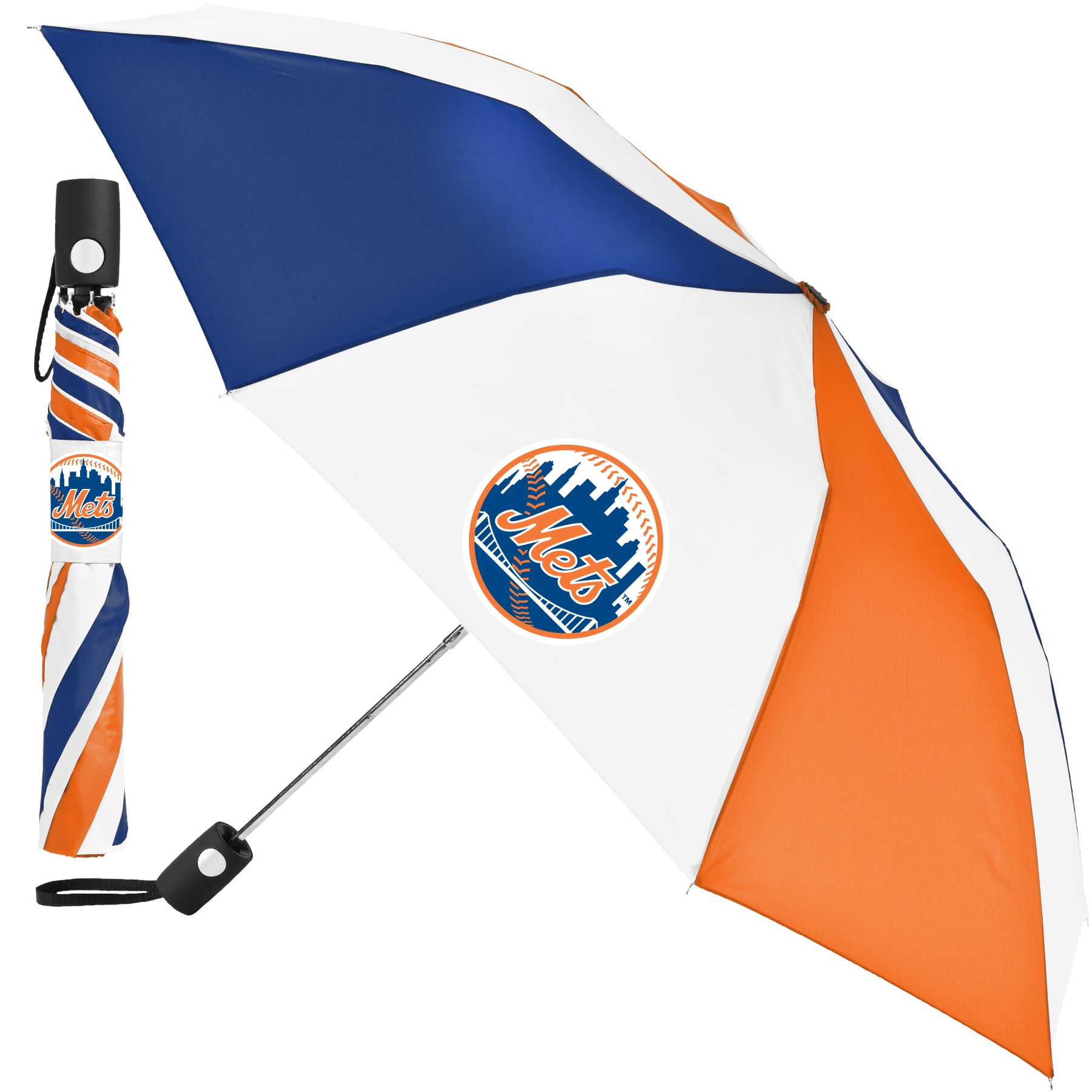 WinCraft MLB New York Mets 42 Inch Folding Lightweight Umbrella with Team Graphics - Walmart.com