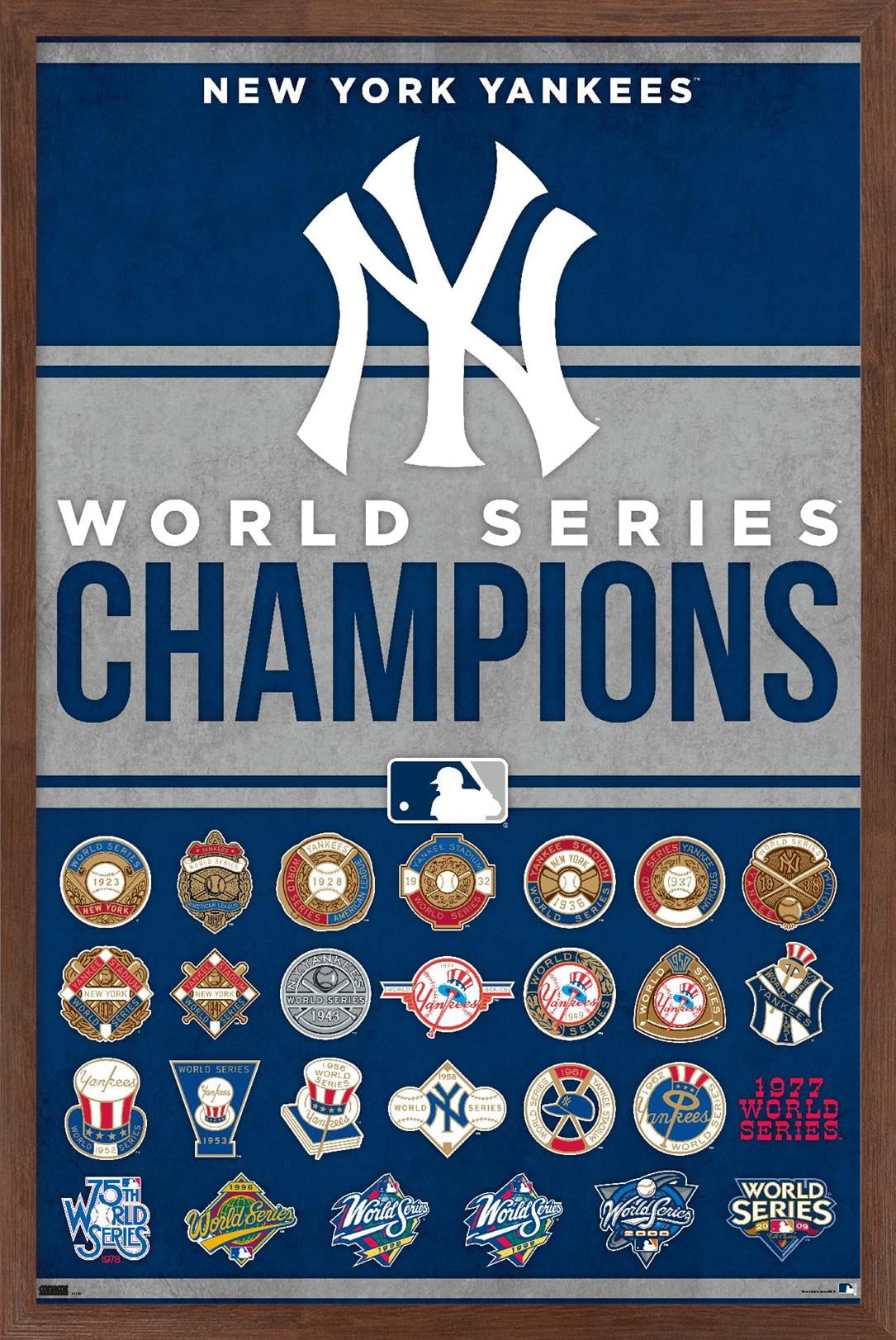 MLB New York Yankees - Champions 23 Wall Poster, 22.375" x 34" Framed ...