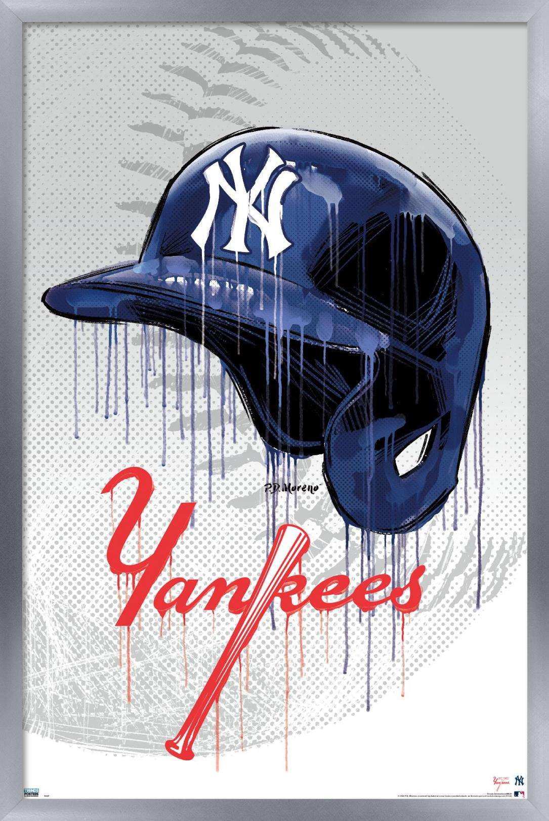 MLB New York Yankees - Drip Helmet 20 Wall Poster, 22.375" x 34 ...