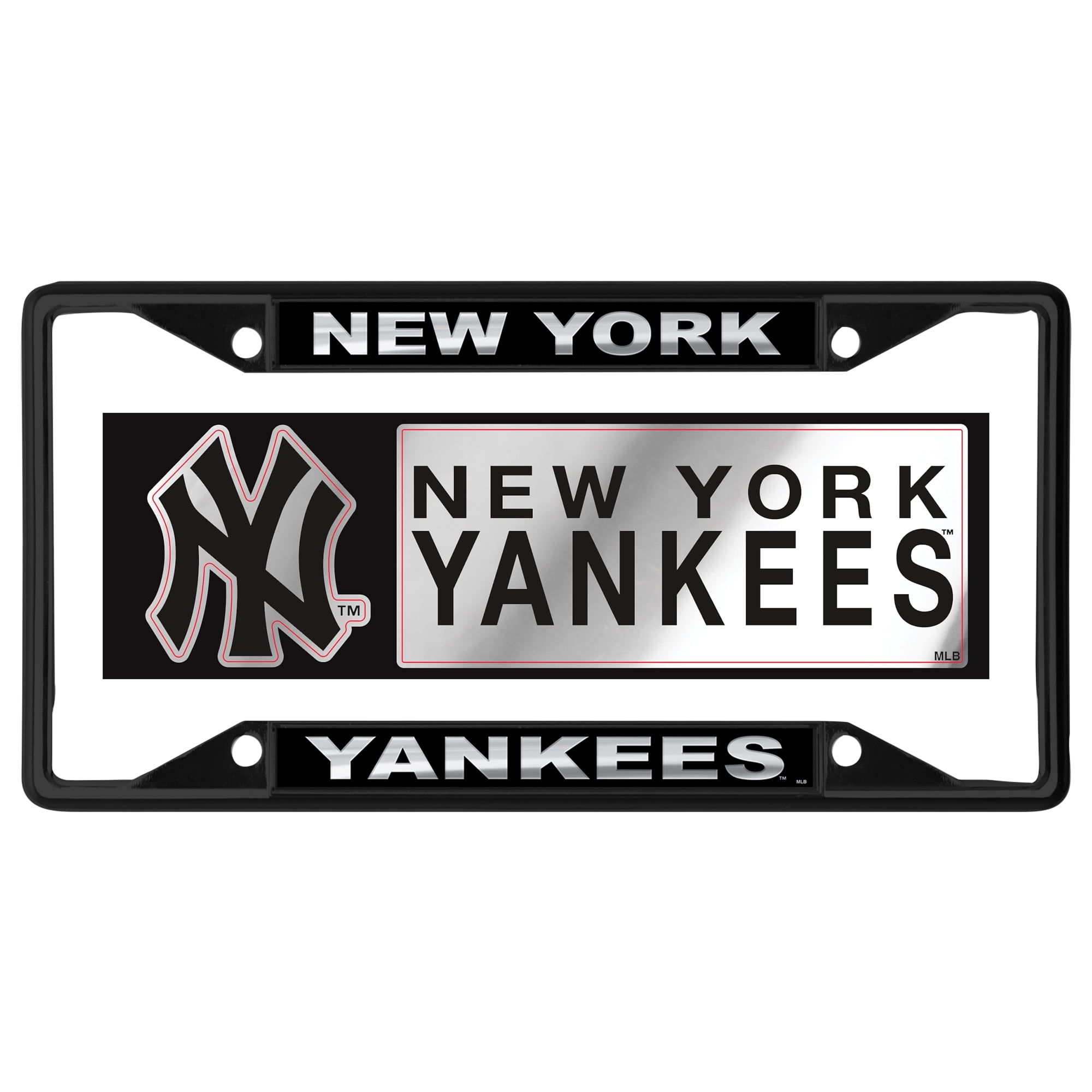 MLB New York Yankees Black License Plate Frame - Licensed - Walmart.com