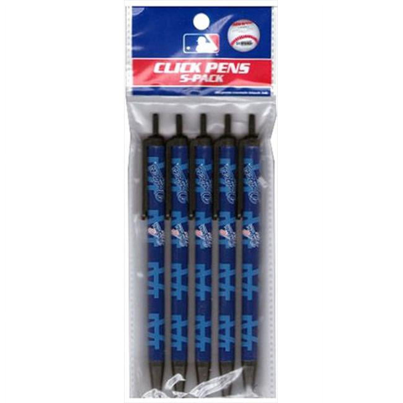 MLB Official Licensed Click Pens 5 pack Black Ink Los Angeles Dodgers ...