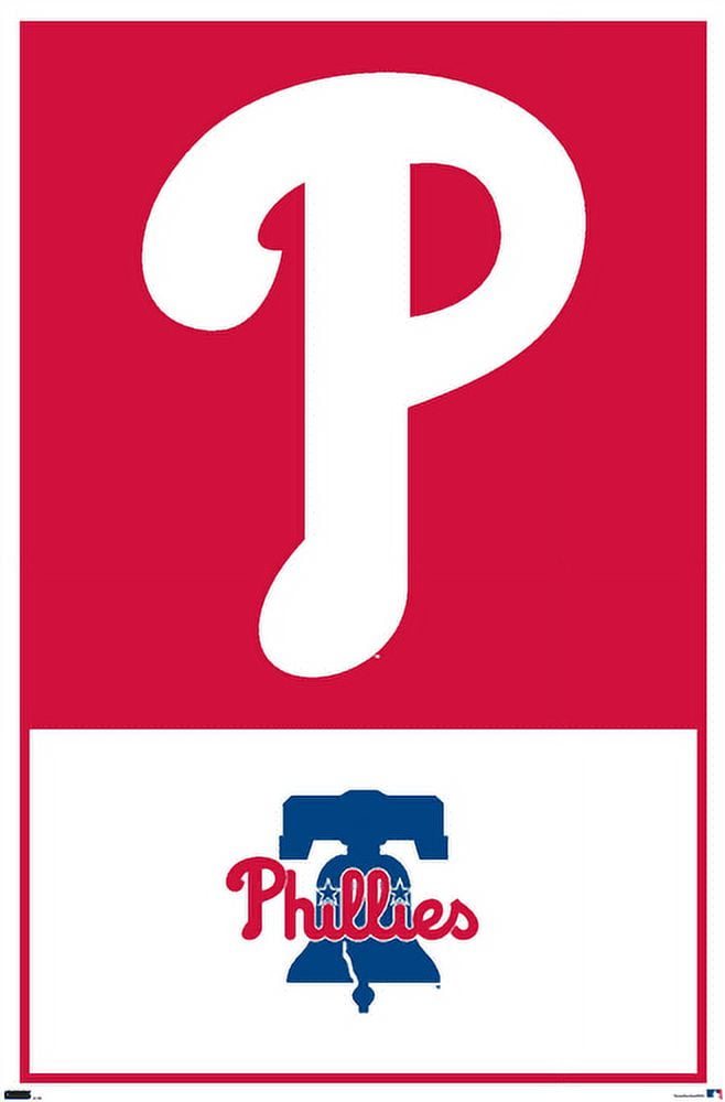 MLB Philadelphia Phillies - Logo 22 Wall Poster, 14.725" x 22.375 ...