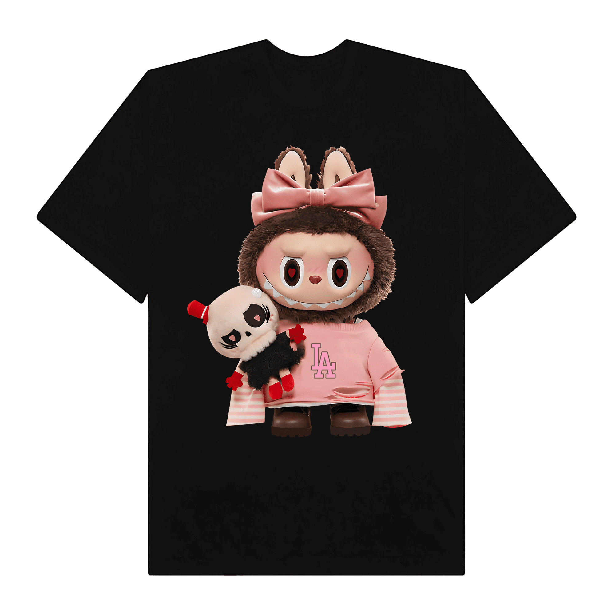 MLB Pink Labubu T-Shirt - Walmart.com